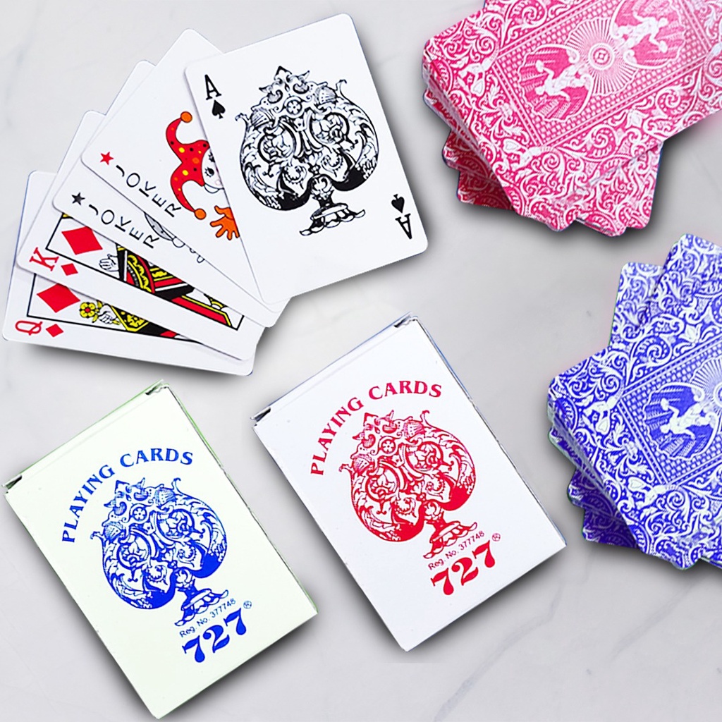 Jual Kartu Remi Playing Cards 727 Kertas Playing Card Game | Shopee ...