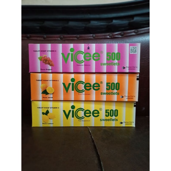 Jual Vitamin Vicee 500 vitacimin 1 box (100tablet) | Shopee Indonesia