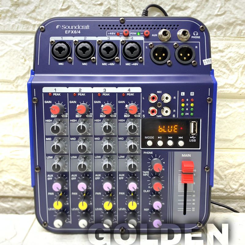 Jual Mixer Soundcraft EFX 6/4 USB - Bluetooth 4 Channel | Shopee Indonesia