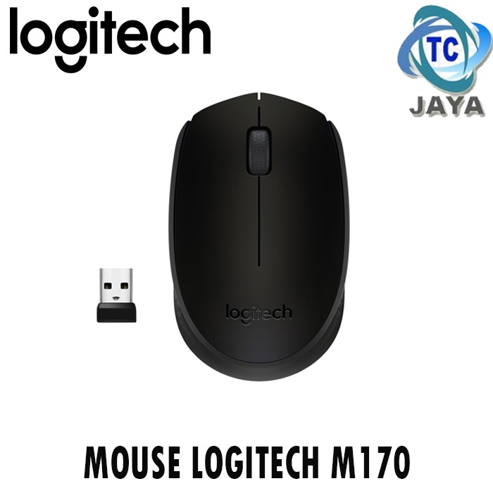 Jual Mouse Wireless Logitech M170 Original Hitam | Shopee Indonesia