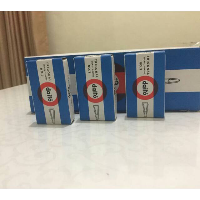 Jual ( isi 10 box ) 1Pak - Paper Clip Daito no. 3 | Shopee Indonesia