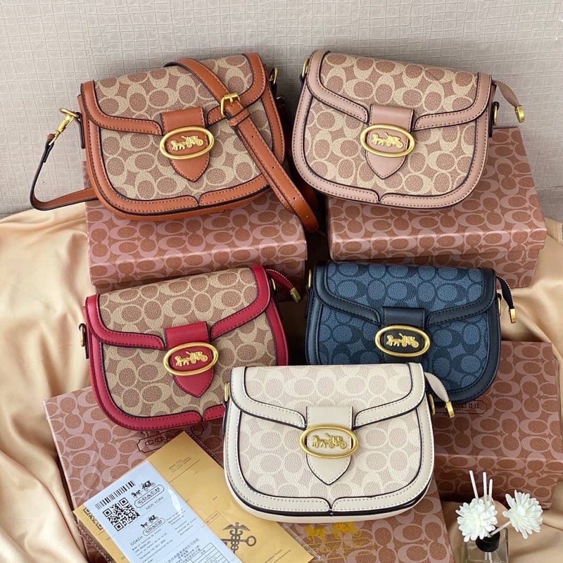 Jual Coach Premium Tas Free Box Signature | Shopee Indonesia