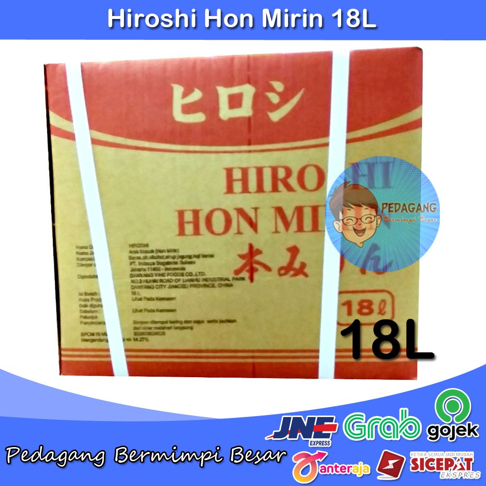 Jual [PBB] Hiroshi Hon Mirin 18L / Mirin Jepang Asli / Sweet Cooking ...