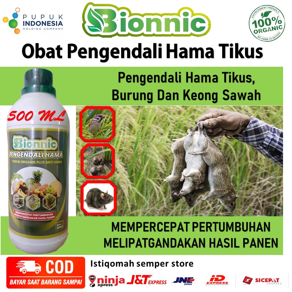 Jual BIONNIC 500 ML Obat Hama Tikus Untuk Padi Paling Ampuh - Obat Hama ...