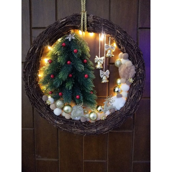 Jual READY SIAP KIRIM KRANS NATAL WREATH CHRISTMAS HIASAN NATAL ...