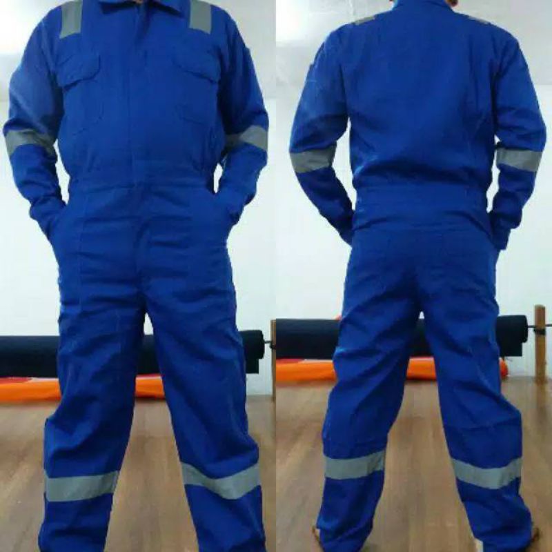 Jual baju seragam katelpak terusan kerja safety bengkel maintenance ...
