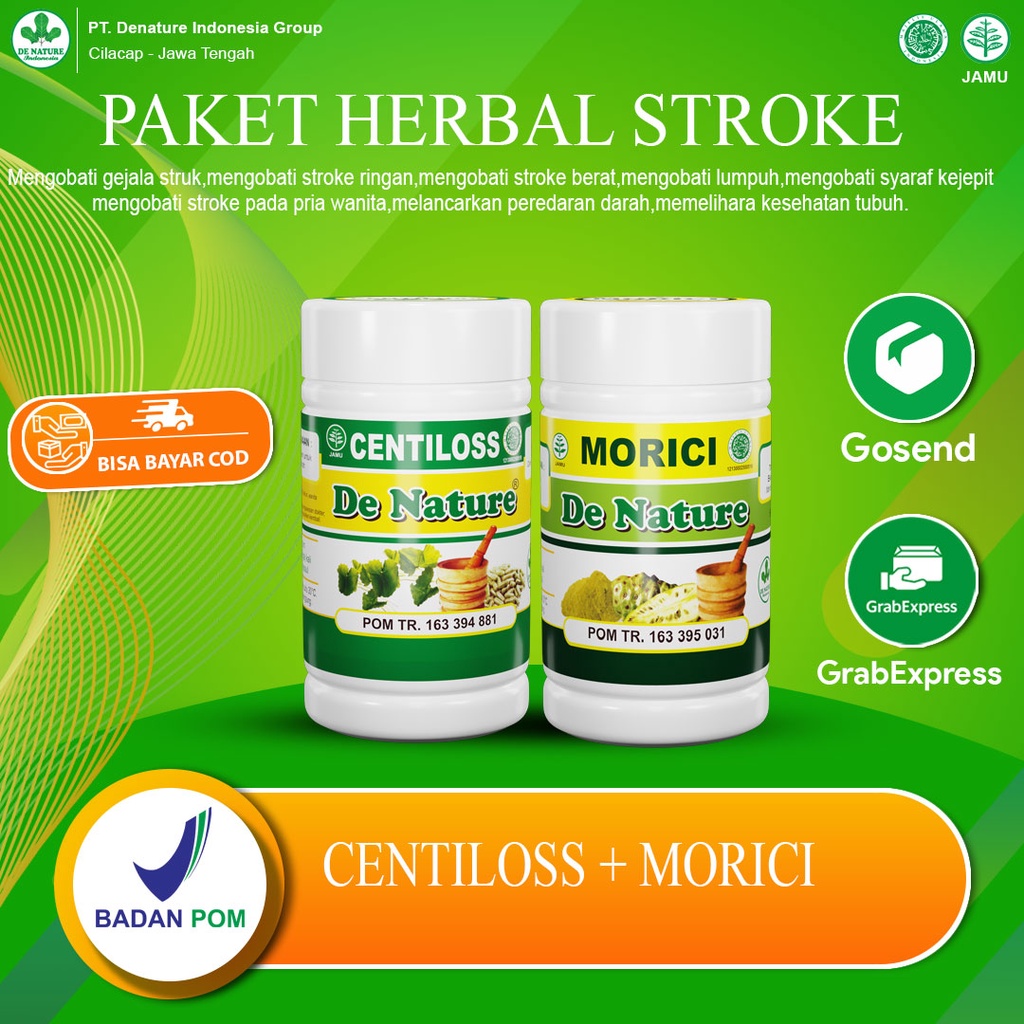 Jual Obat Struk Centiloss Centilos Morici De Nature Obat Stroke Herbal ...