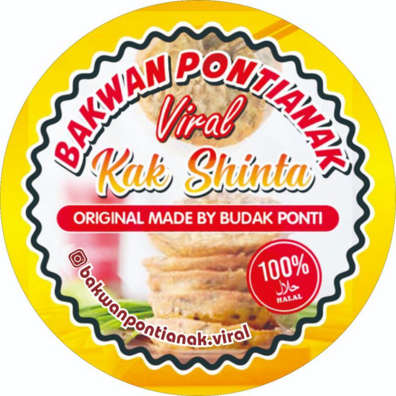 Jual stiker bakwan pontianak | Shopee Indonesia