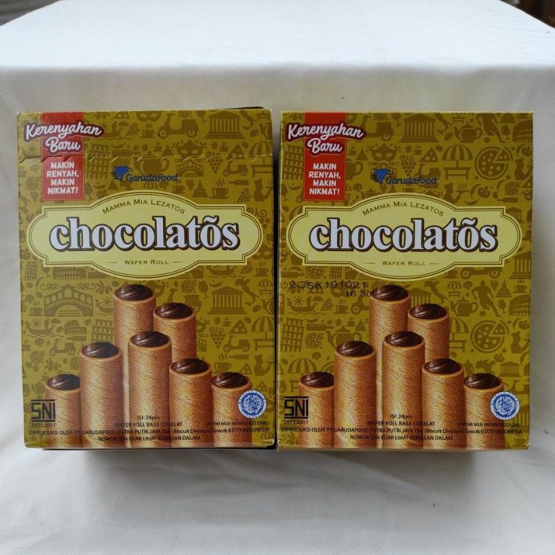 Jual Chocolatos Wafer Roll isi 24 pcs | Shopee Indonesia