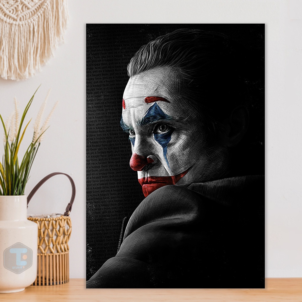 Jual Poster Joker Hiasan Dinding Jokers Pria Lukisan Pajangan Dekorasi ...