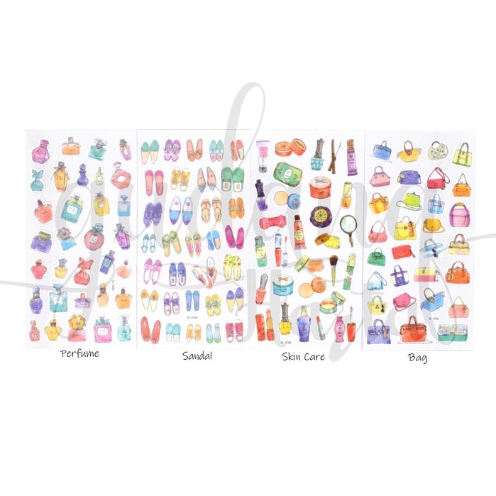 Jual Stiker PVC Girls Thing Sticker Motif Sepatu Bag Parfum DIY GH ...