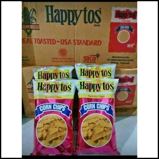 Jual Grosir Happytos Merah 160 Gr Kripik Jagung Bakar 1 Dus Tortilla ...