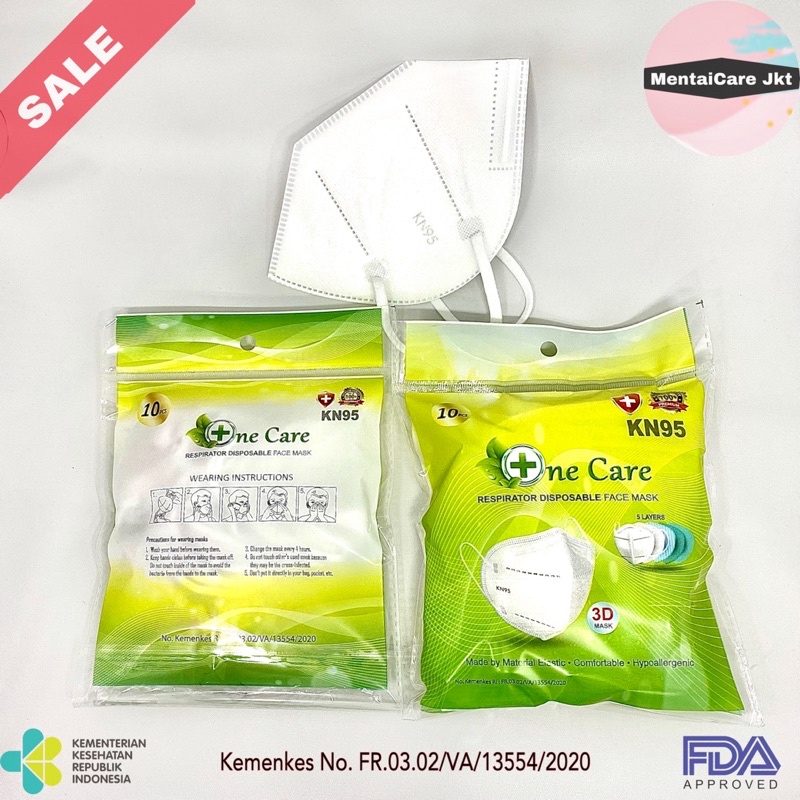 Jual KN95 5ply earloop masker kn 95 Medical Grade OneCare Chasa ...