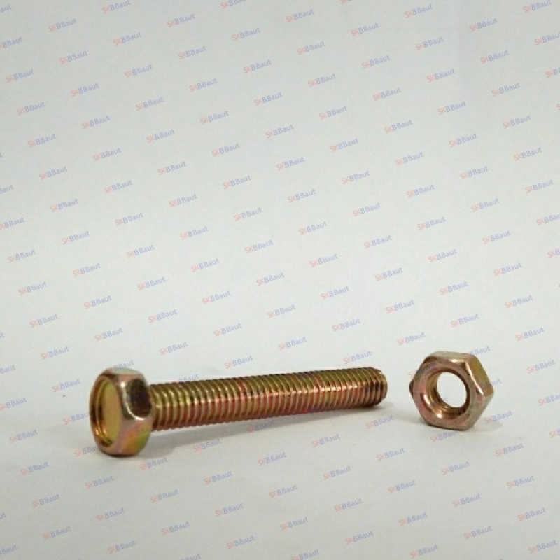 Jual Baut Mur Kuning/Baut Halus M6x40mm | Shopee Indonesia