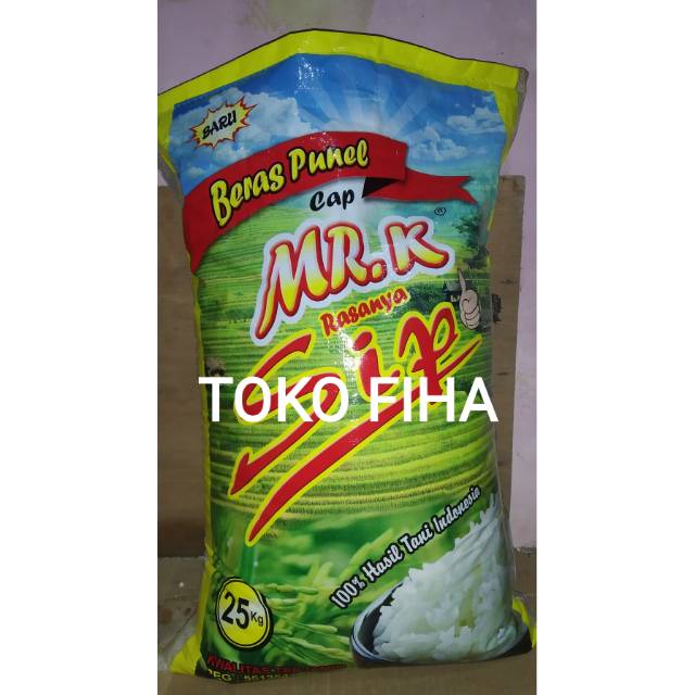 Jual Beras 25Kg Cap MR. K - Baru Beras Punel Rasanya Sip | Shopee Indonesia