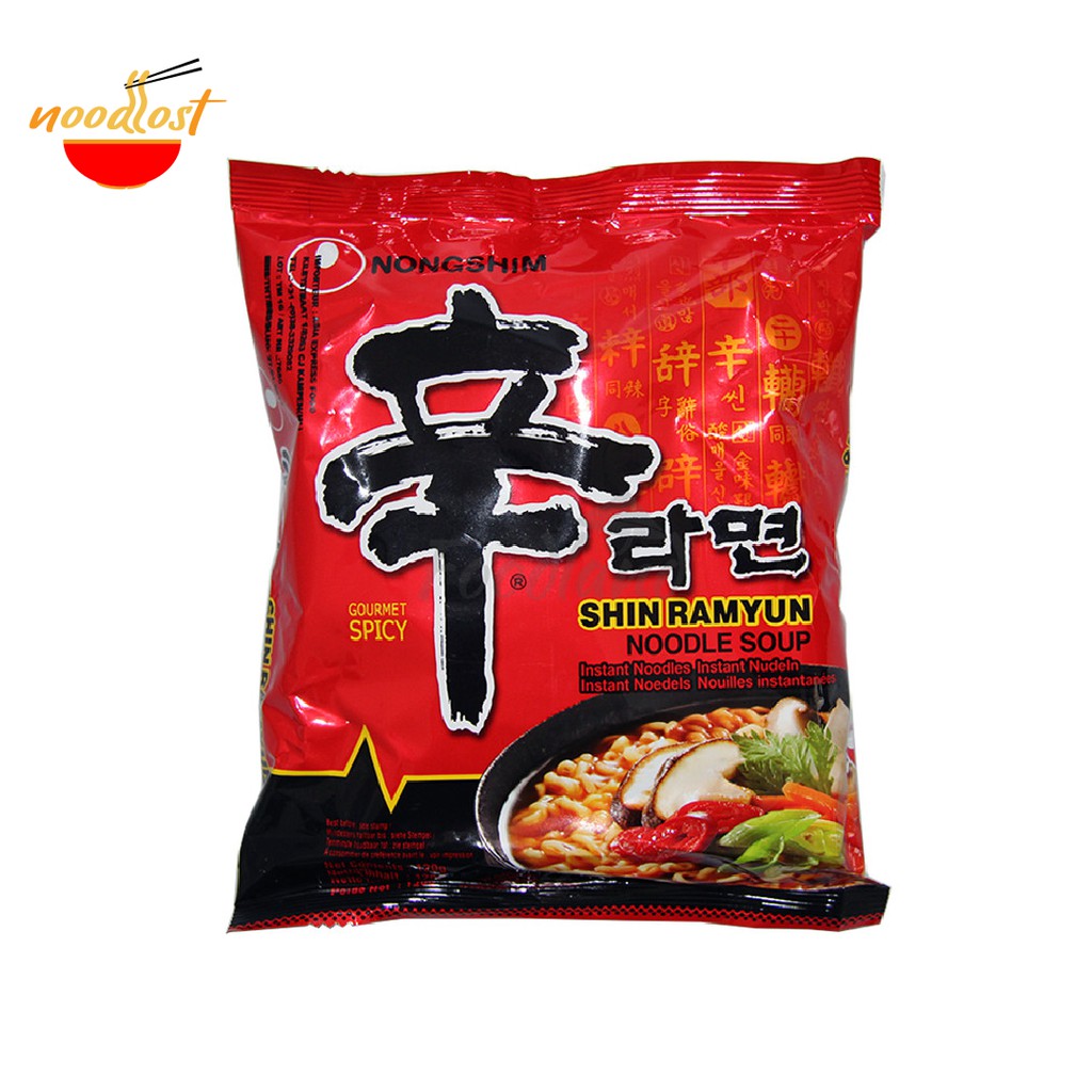 Jual NONGSHIM SHIN RAMYUN INSTANT NOODLE 120 GRAM - MIE INSTANT SHIN ...