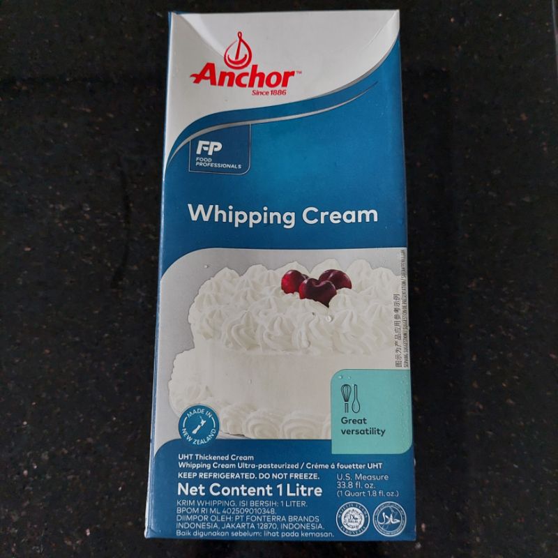 Jual Whipped Cream Anchor 1 liter | Shopee Indonesia