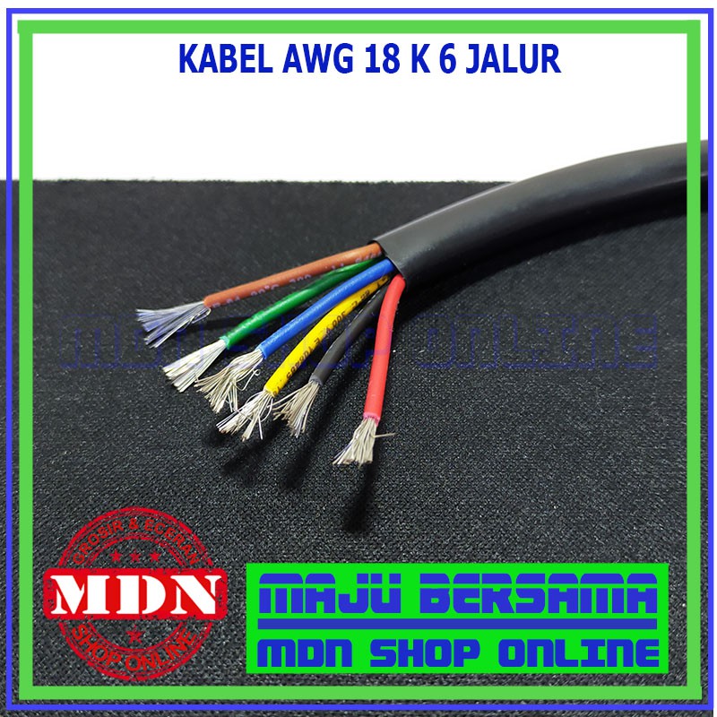 Jual Kabel AWG 18 Kecil 6 Jalur Original | Shopee Indonesia