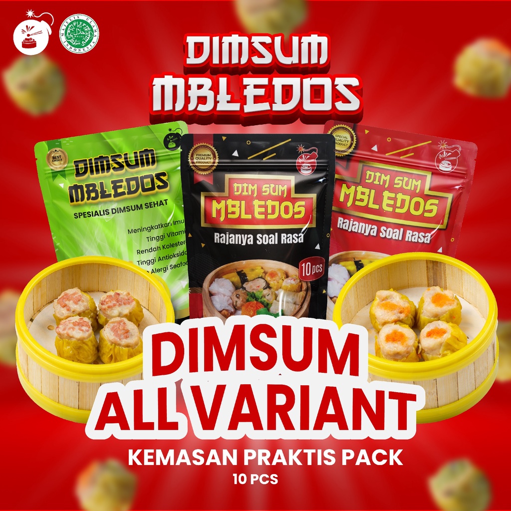 Jual Dimsum All Varian Isi 10 Pcs - Frozen Food Halal Mbledos | Shopee ...
