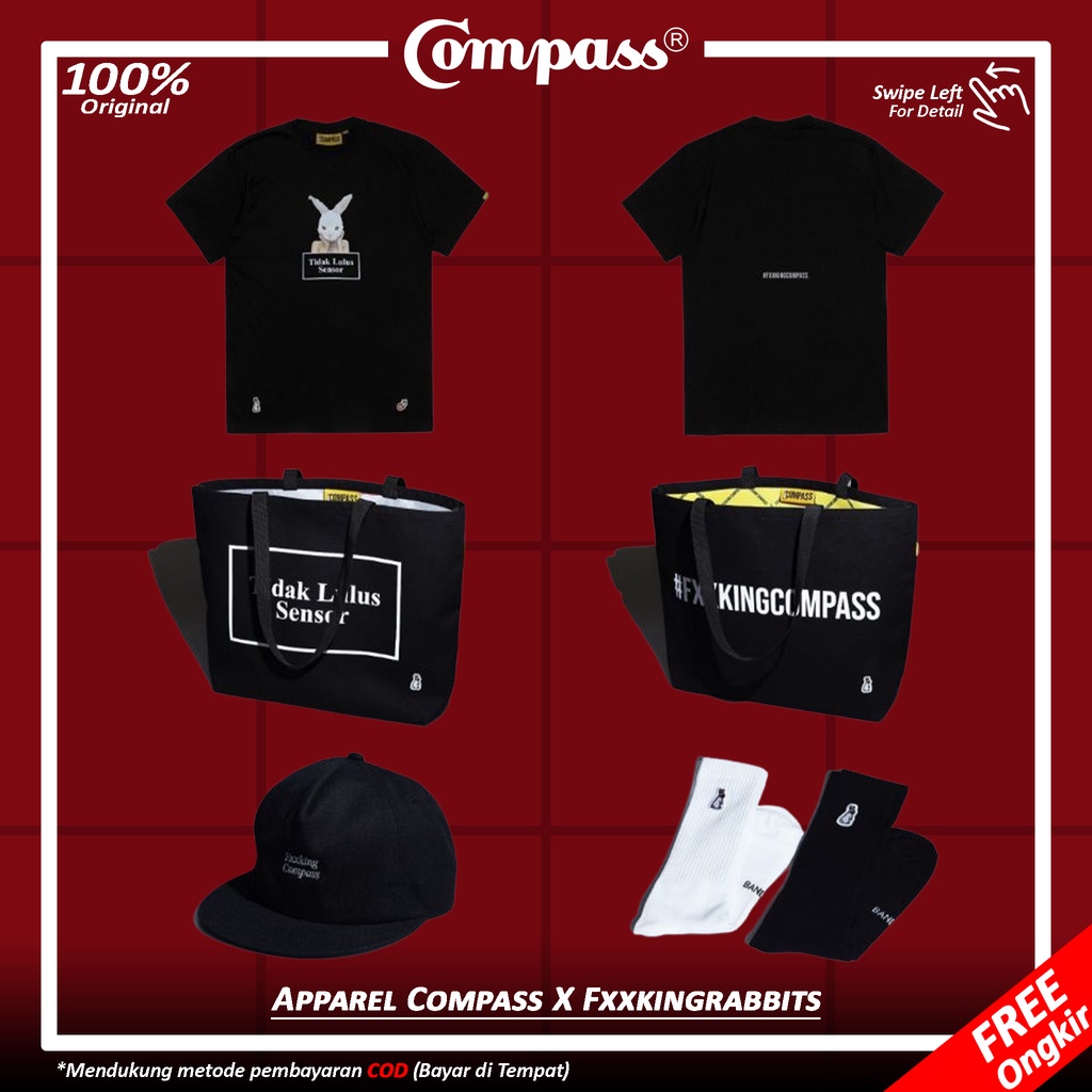 Jual [ORIGINAL] Apparel Compass X Fxxking Rabbits (LIMITED EDITION ...