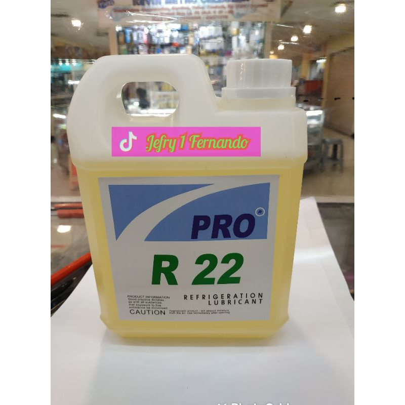 Jual OLI PRO R22 REFRIGERANTION OIL COMPRESOR AC KOMPRESOR 1LITER ...