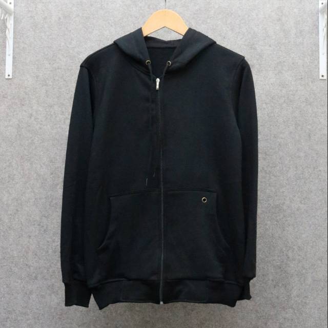 Jual Jaket Hoodie Hitam Polos | Shopee Indonesia