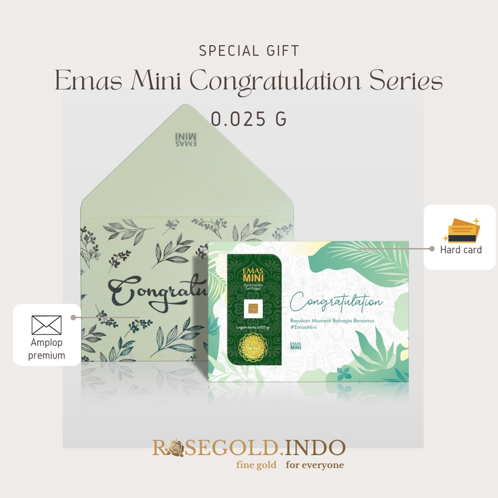 Jual Emas Mini Logam Mulia Gift Series Edisi Congratulations | Shopee ...