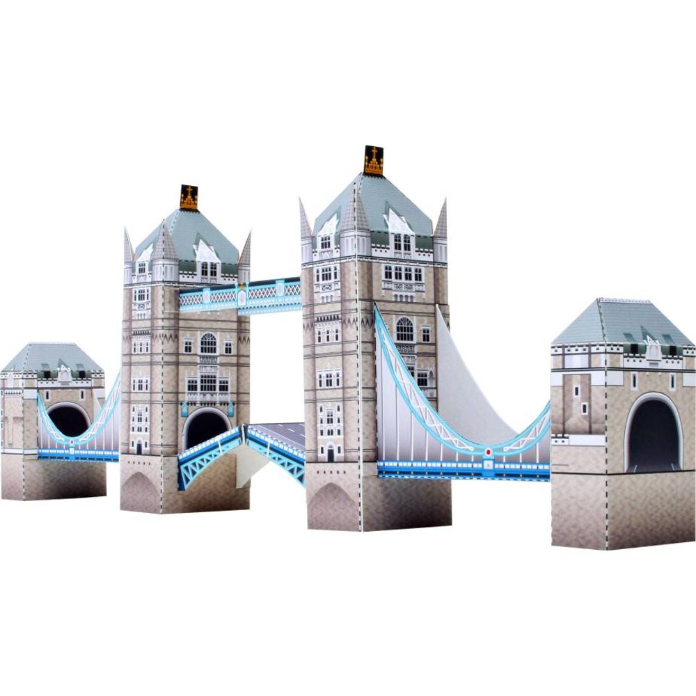 Jual DIY Miniatur Papercraft Tower Bridge England - Mini Version ...