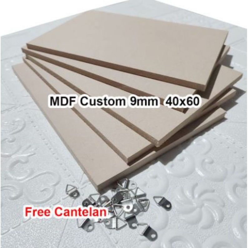 Jual Papan mdf 8/9mm 40x60 free cantelan | Shopee Indonesia