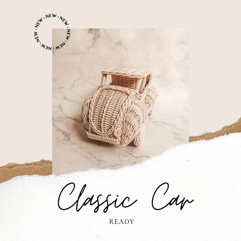 Jual Classic Car / Rattan Car / Rattan Decor / Rattan Toys | Shopee ...