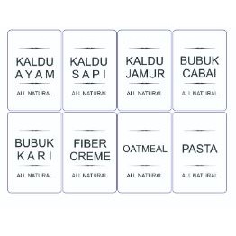 Jual sticker dapur label bumbu waterproof pantry label STICKER KITCHEN ...