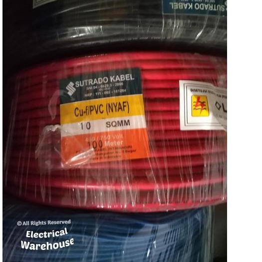 Jual Kabel Listrik Serabut NYAF 1x10mm2 SUTRADO ( 10 mm 10mm 10mm2 1x10mm 1x10 mm2 ) | Shopee ...
