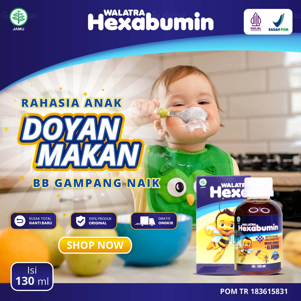 Jual Hexabumin Madu Anak Penambah Nafsu Makan Dan Berat Badan Anak ...