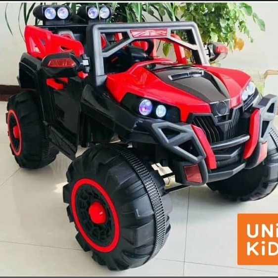 Jual Mobil Mainan Aki Jeep Besar Warna merah | Shopee Indonesia