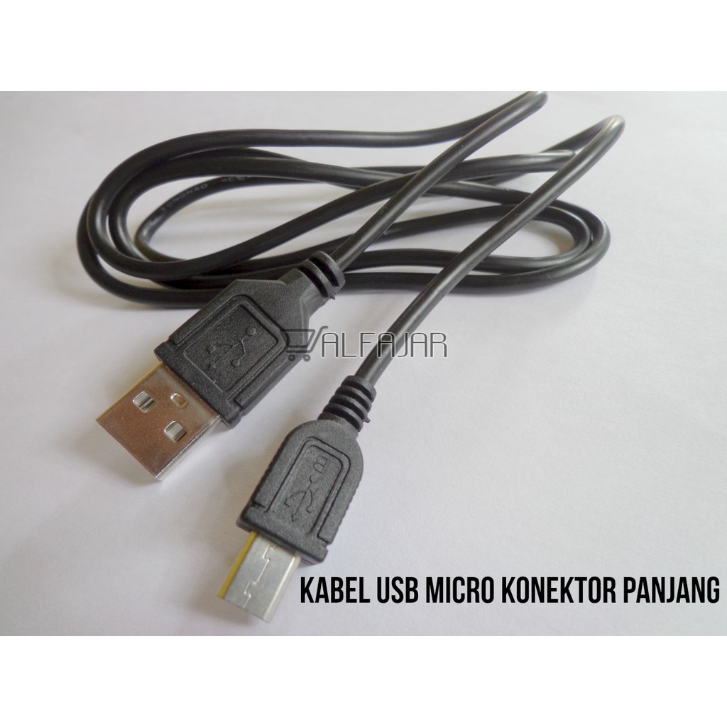Jual Kabel USB Micro Konektor Panjang / USB Kepala Colokan Panjang ...