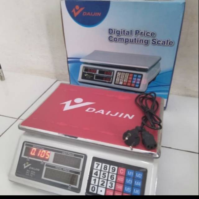 Jual Timbangan digital 30 kg /timbangan digital buah 30 kg / timbangan Meja 30 kg | Shopee Indonesia