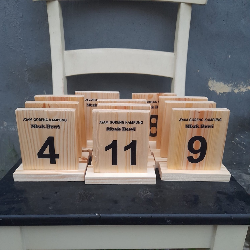 Jual nomer meja kayu | Shopee Indonesia