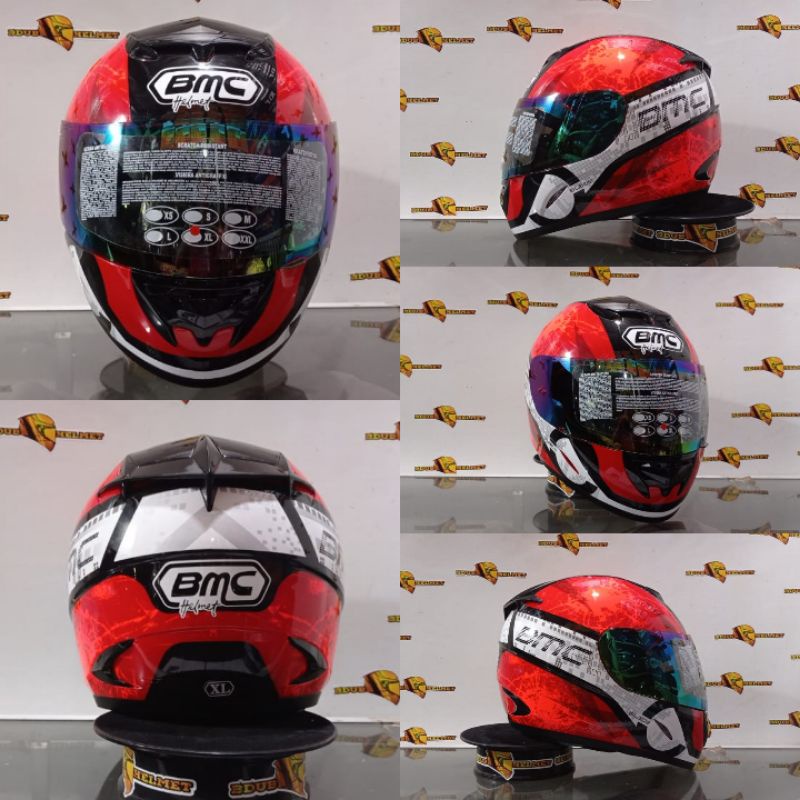 Jual Helm full face BMC full star Original | Shopee Indonesia