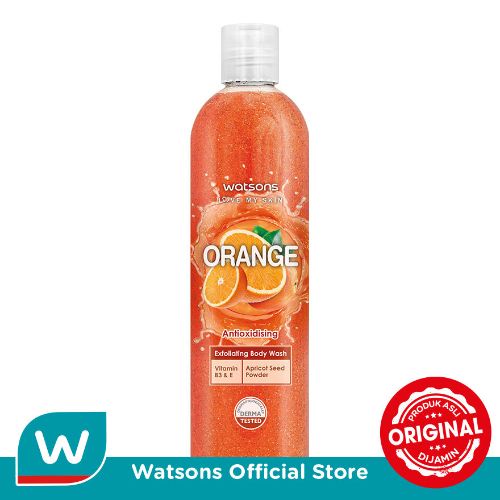 Jual Watsons Orange Extract Exfoliating Body Wash 410ml | Shopee Indonesia
