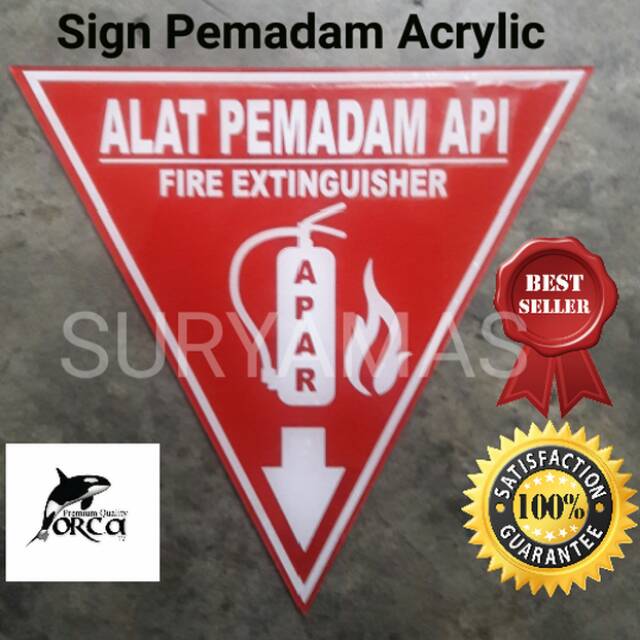 Jual Rambu alat pemadam kebakaran acrylic/sign acrylic | Shopee Indonesia