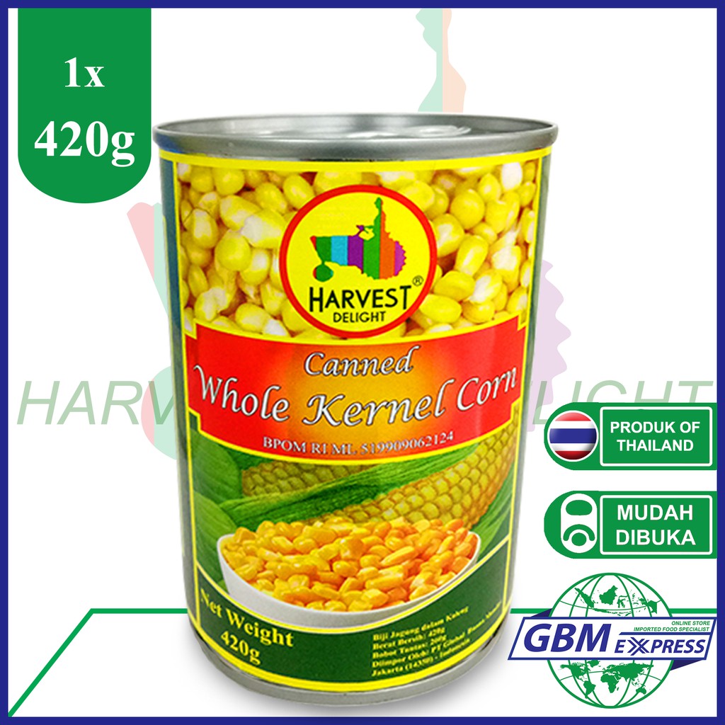 Jual Harvest Delight Canned Whole Kernel Corn 420g | Shopee Indonesia