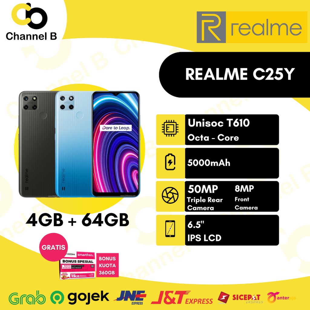 Jual Handphone Realme C25Y - 4/64GB - Garansi Resmi | Shopee Indonesia