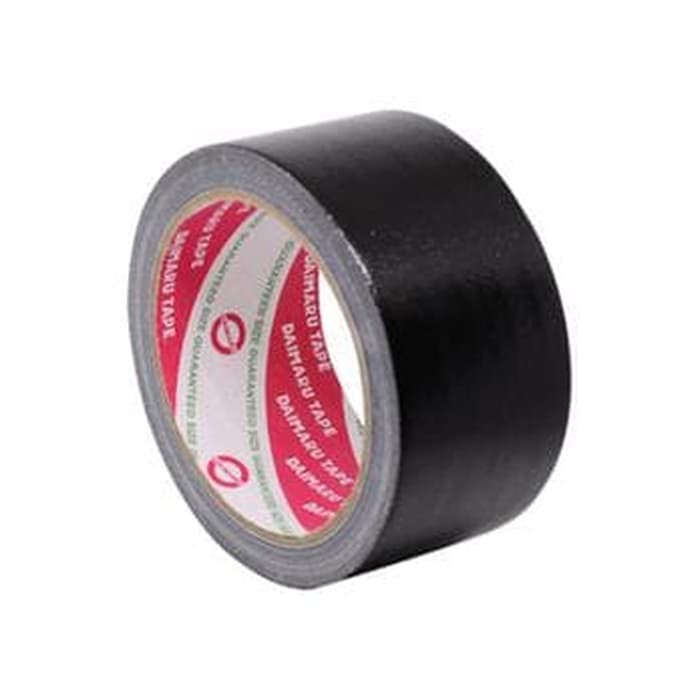 Jual Lakban Hitam 2Inch / Cloth Tape 48 mm Daimaru / Lakban Kain ...