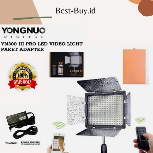 Jual LAMPU LED LIGHTING YONGNUO YN300L III - PAKET ADAPTER | Shopee ...