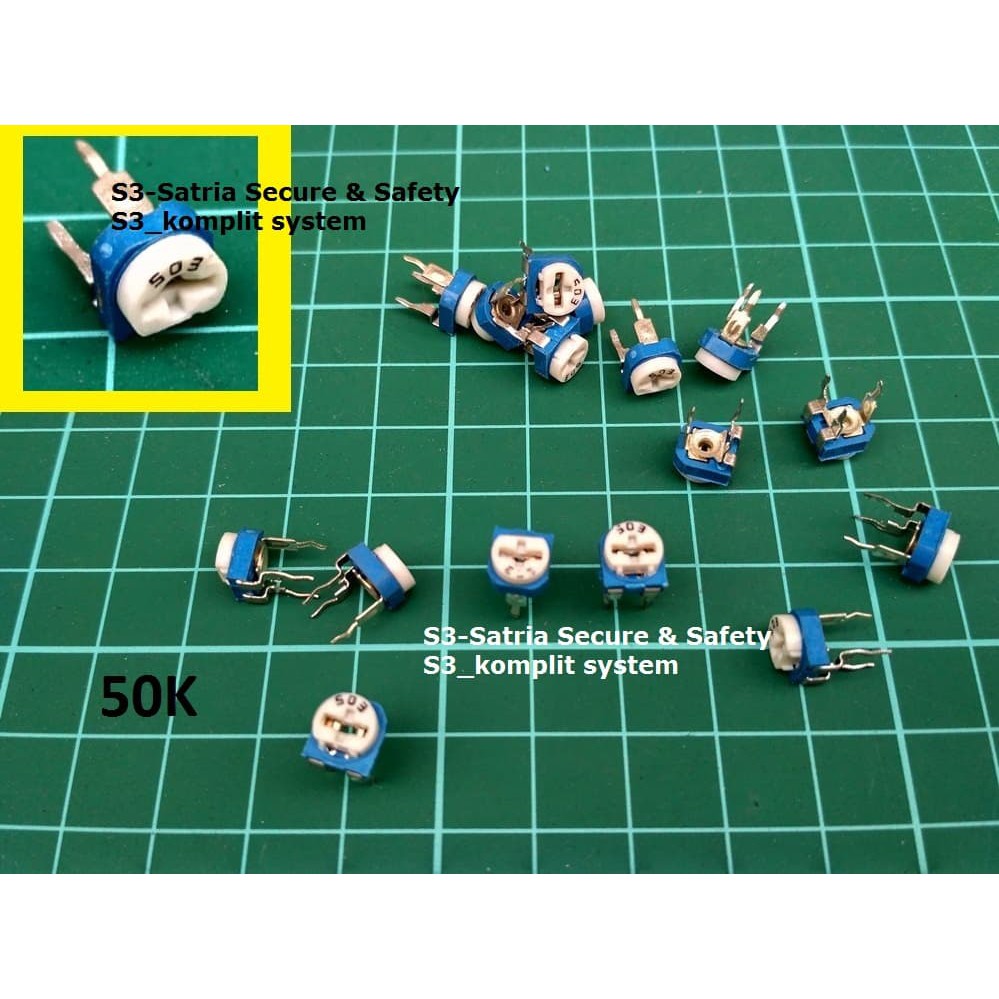 Jual VR 50K Trimpot Biru Tuning Variable Resistor Trimmer Potensimeter ...