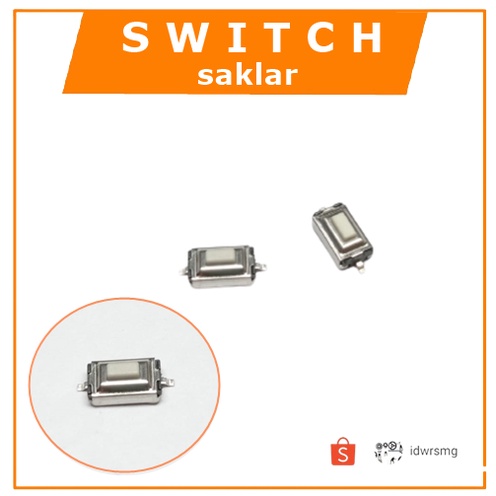Jual Switch saklar 2 Pin SMT SMD Push button smd 2p | Shopee Indonesia
