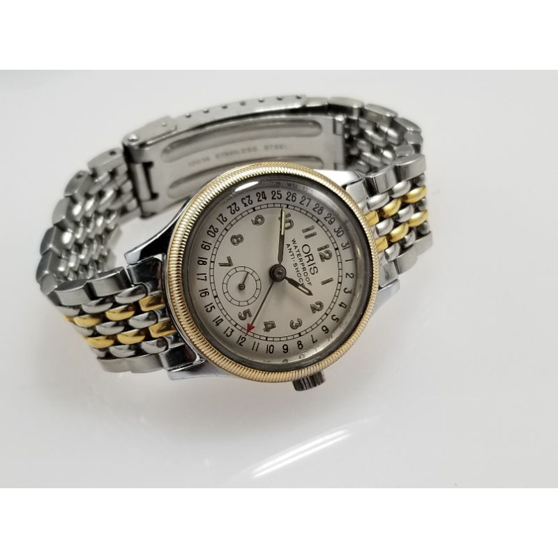 Jual Original RARE 50s Vintage Oris Pointer Date sub small Second ...