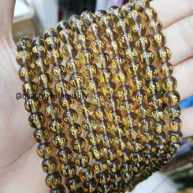 Jual Batu Tibet Mantra Beads Agate Oak Guru Om Mani Padme Hum | Shopee ...