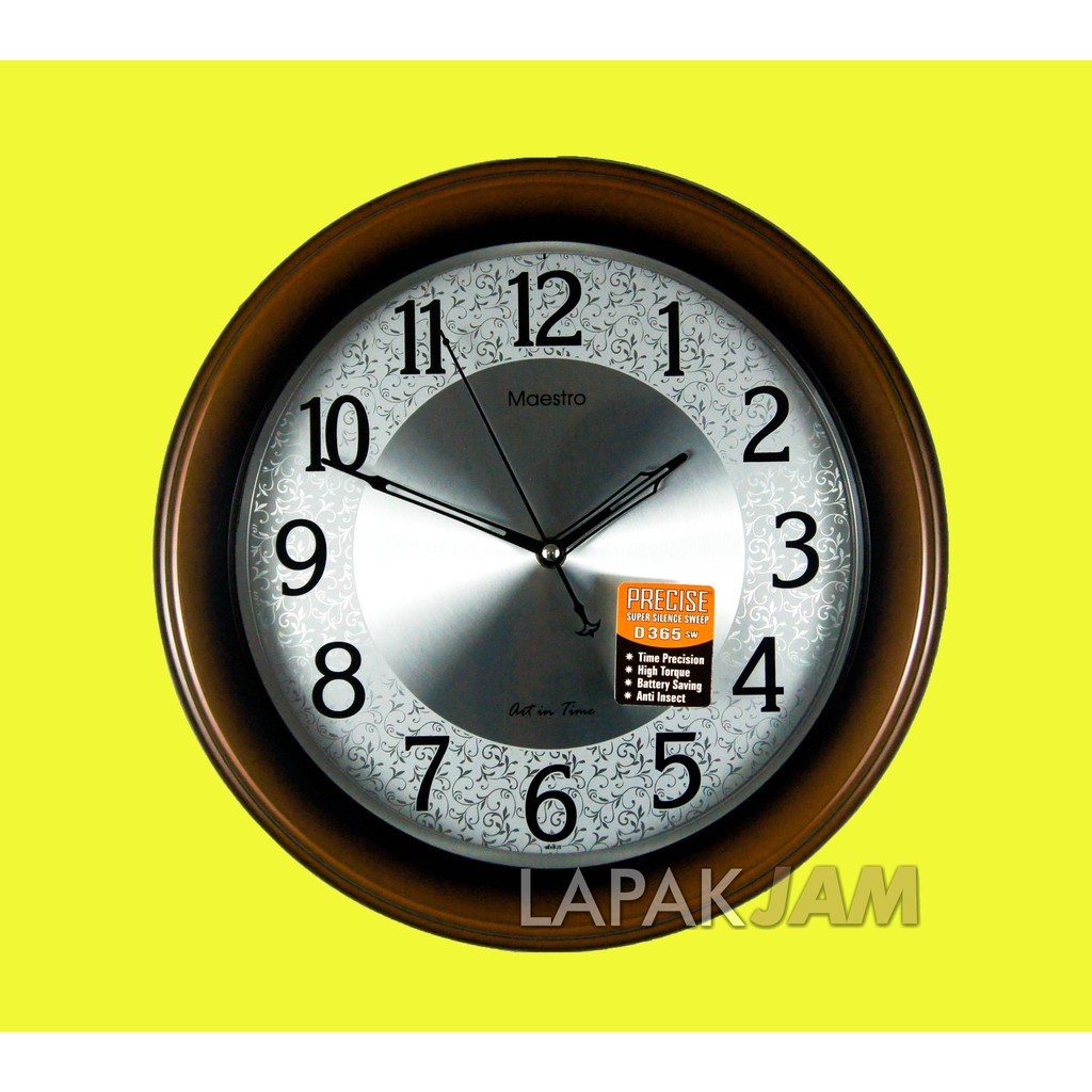Jual Jam Dinding Polos Minimalis Unik Dekorasi Dinding Sweep Movement ...