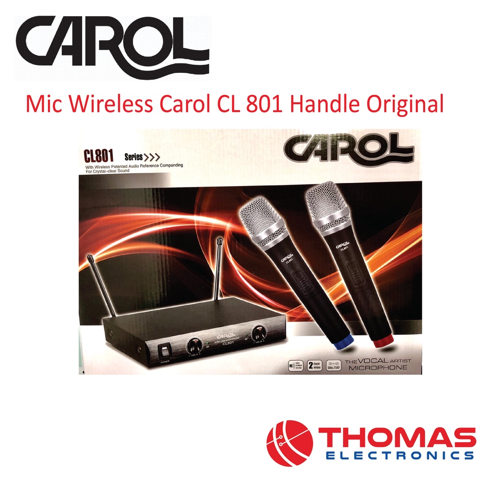 Jual Mic Wireless Carol CL 801 Handle Original | Shopee Indonesia